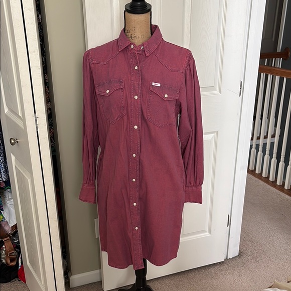 Wrangler | Dresses | Wrangler X Barbie Limited Edition Pink Long Sleeve ...